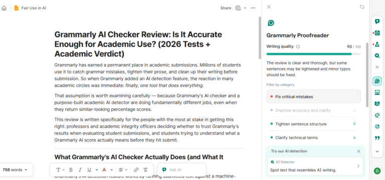 Grammarly AI Checker Review: Is It Accurate Enough for Academic Use ...
